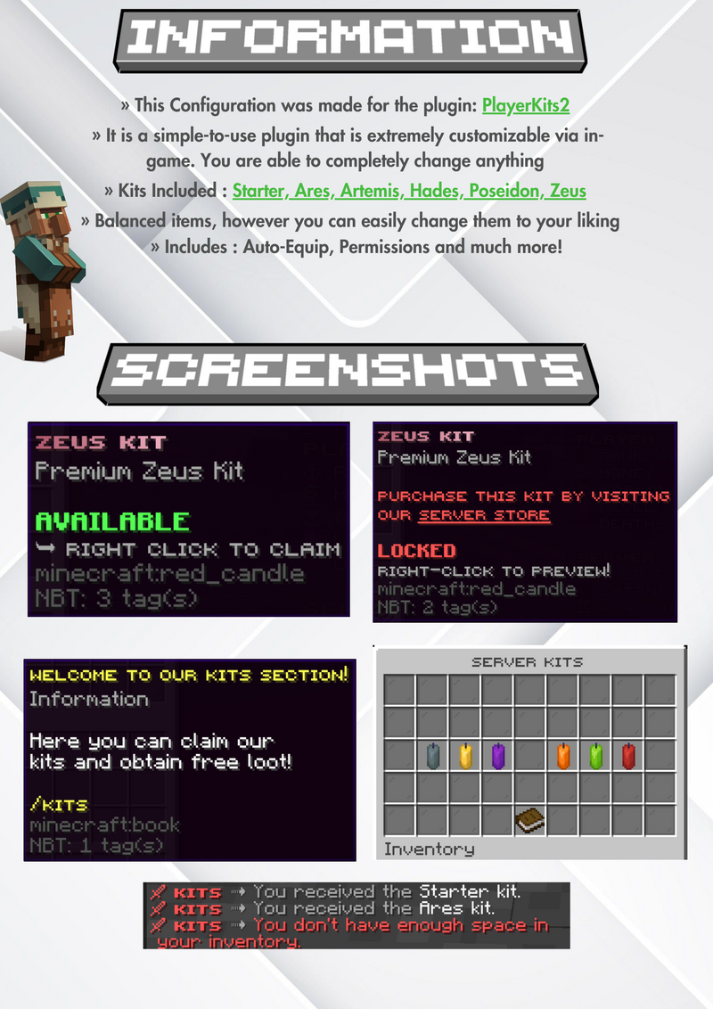 PlayerKits2 | Plugin Configuration – MC-Shop